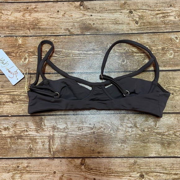 Siempre Golden | Swim | Nwt Siempre Golden Gemini Bikini Top In Bronze ...